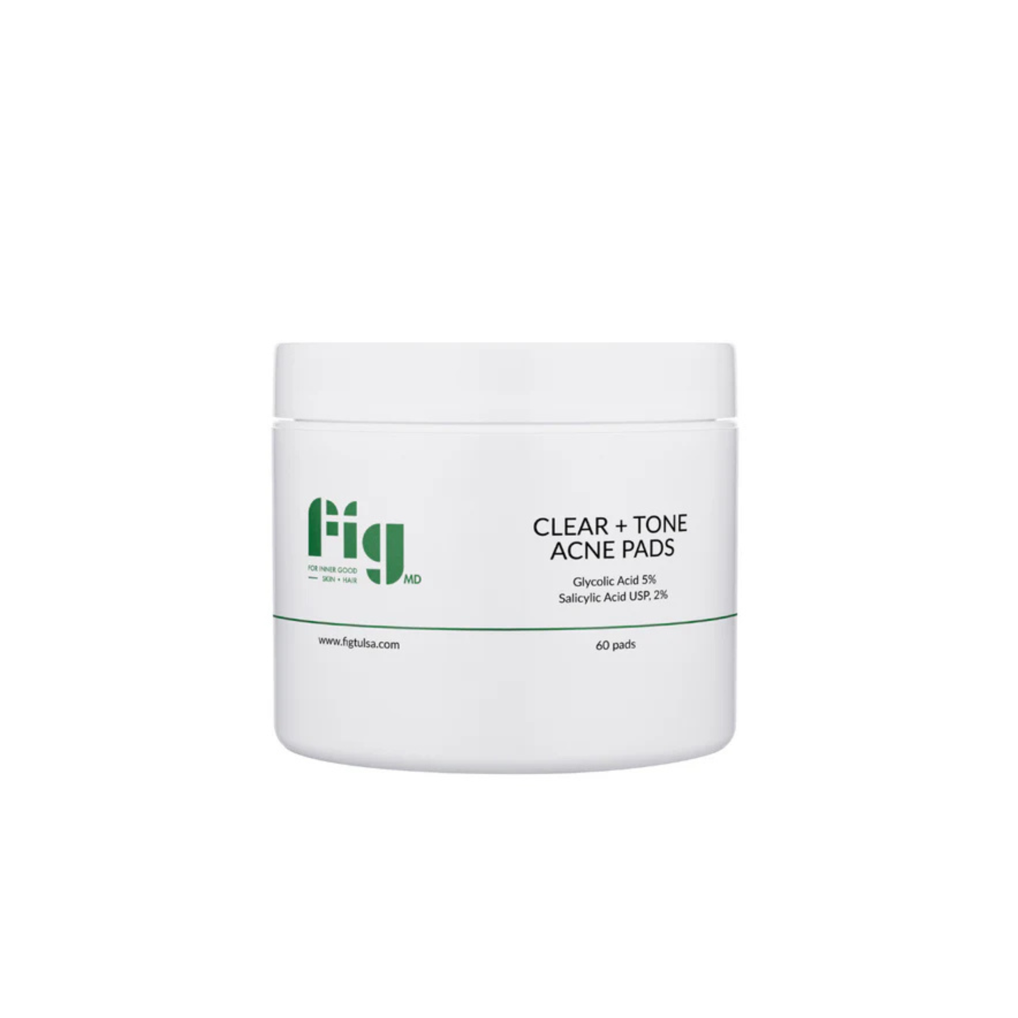 Fig MD Clear + Tone Acne Pads for Clear Skin | Exfoliate & Control Oil